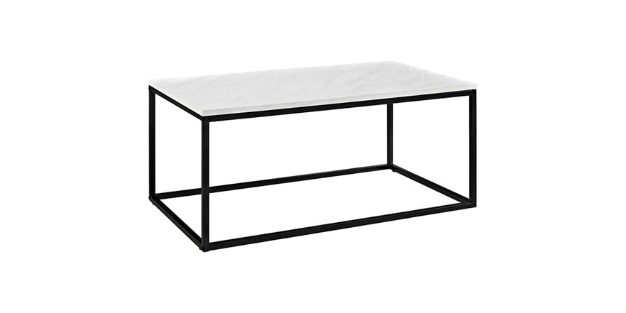 42" Mixed Material Coffee Table