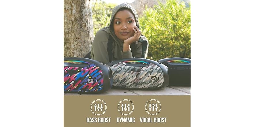 (NEW) MEE 60W RMS PartySPKR Bluetooth Wireless Speaker