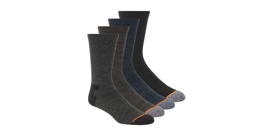 Weatherproof Terry Crew Socks (4-Pairs)