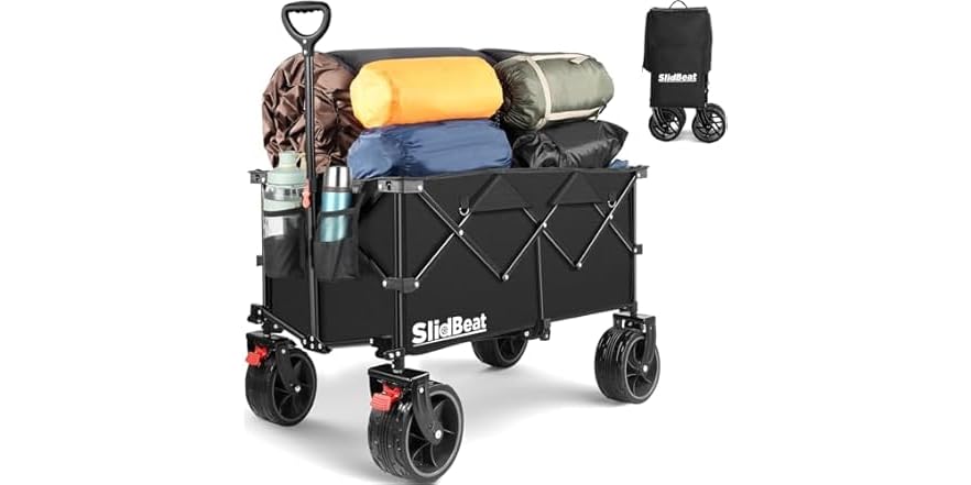 220L Collapsible Wagon with Big Wheels