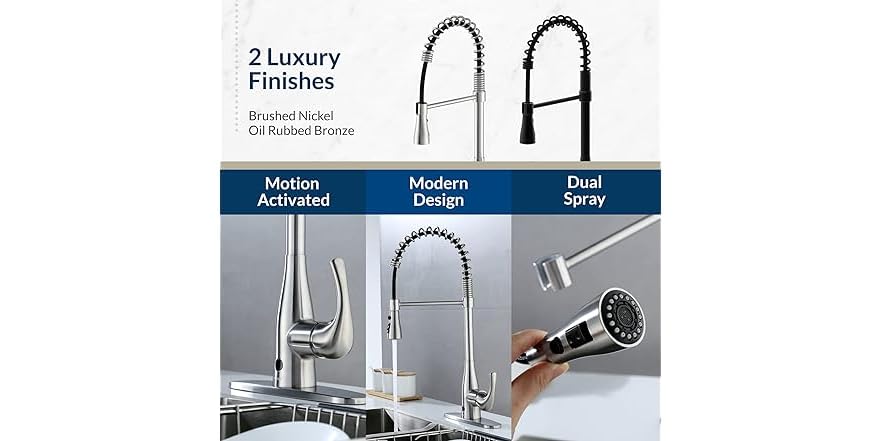 Bio Bidet FLOW Motion Pull Spring Sprayer Faucet