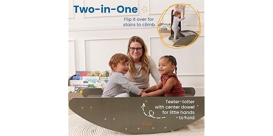 ECR4Kids Rocking Boat & Step Play Center