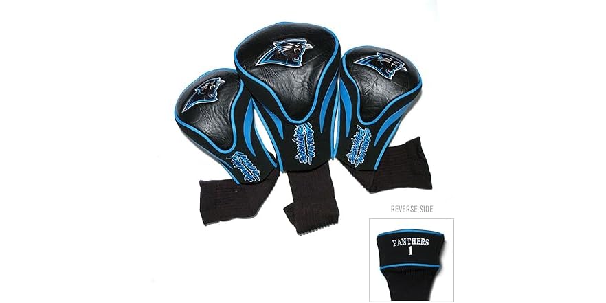 NFL Carolina Panthers Headcovers (3 Ct)