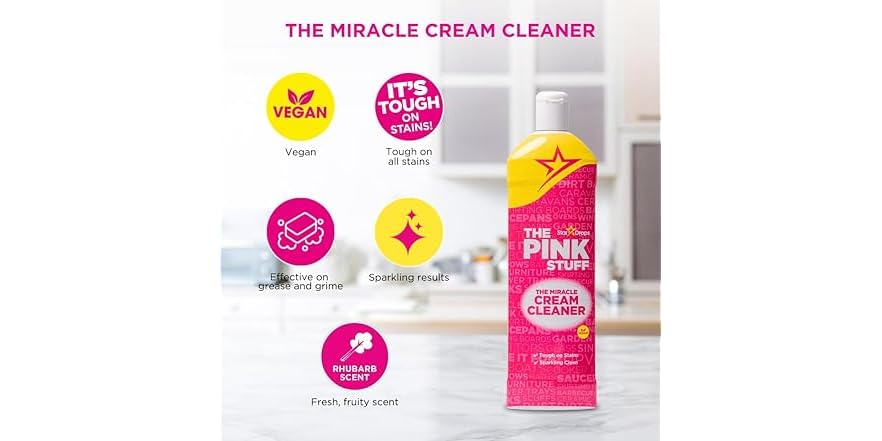 The Pink Stuff 12Pk Miracle Cream Cleaner