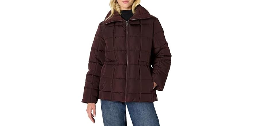 Amazon Essentials Womens Square Puffer Jacket