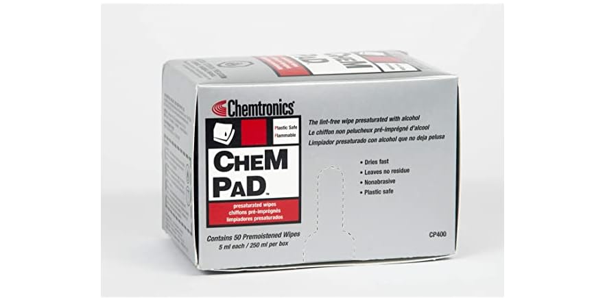 ITW Chemtronics Chempad Alcohol Wipes