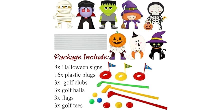 Halloween Golf Game Set