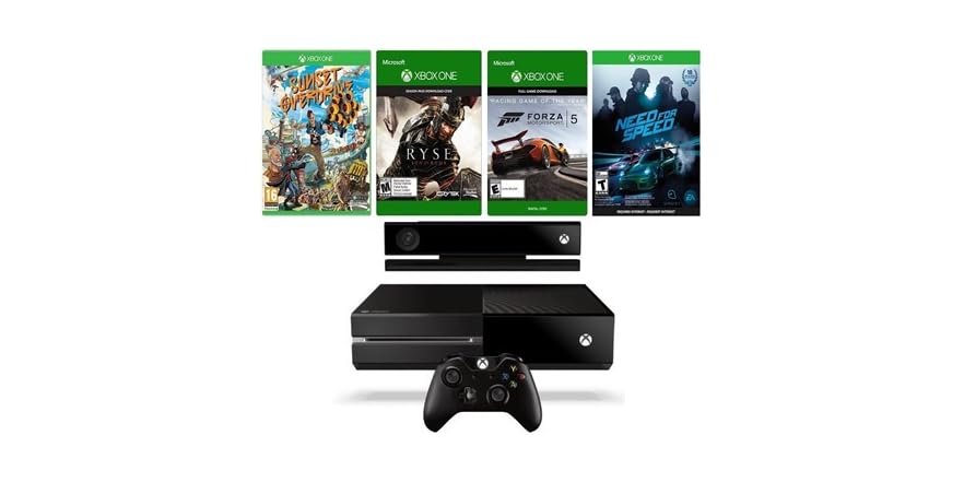 Microsoft Xbox One w/Kinect and 4 Games