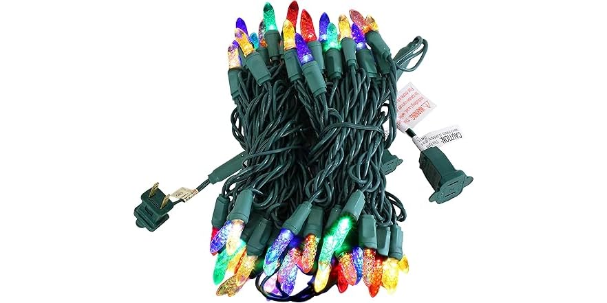 Sunnydaze Decor 21ft. Faceted LED String Lights Multi