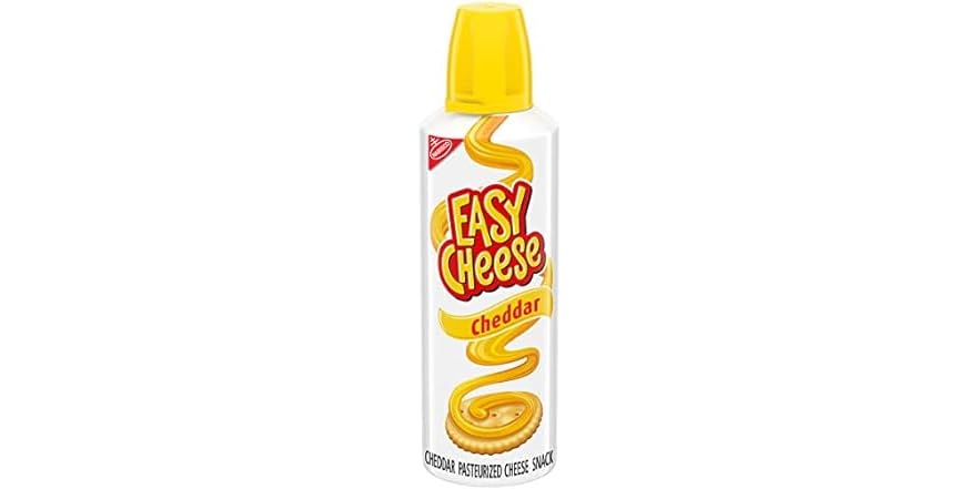 Easy Cheese Cheddar Cheese Snack, 8 oz
