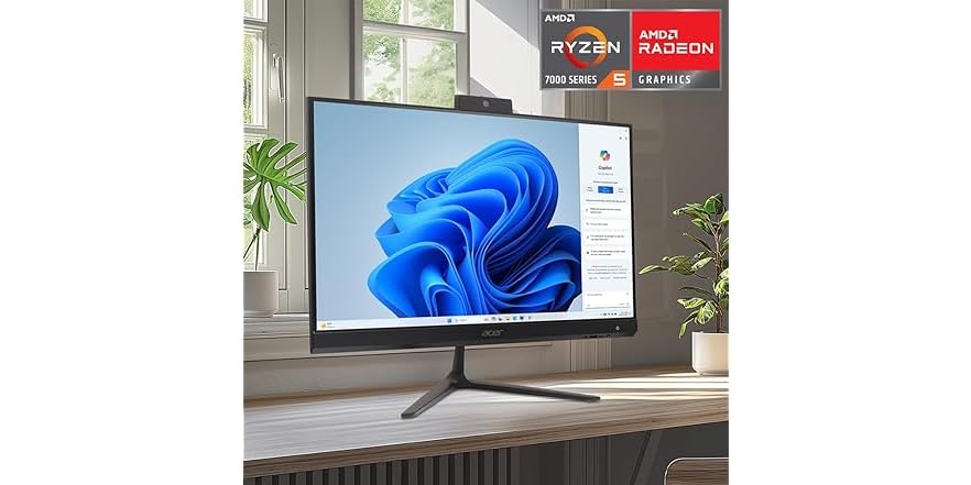 Acer Aspire C27 AIO Desktop 120Hz R5 7430U