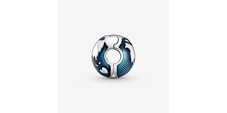 Pandora 799429C01 PANDORA Blue Globe Clip Charm Sterling (Open Box)
