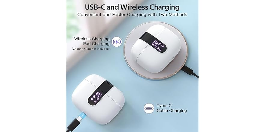 True Wireless Earbuds Bluetooth Headphones