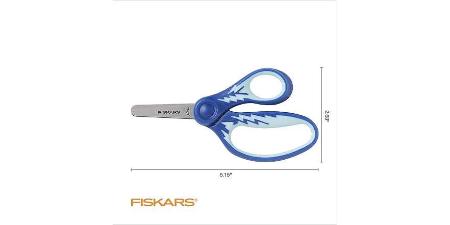 Fiskars 5" SoftGrip Blunt-Tip Scissors