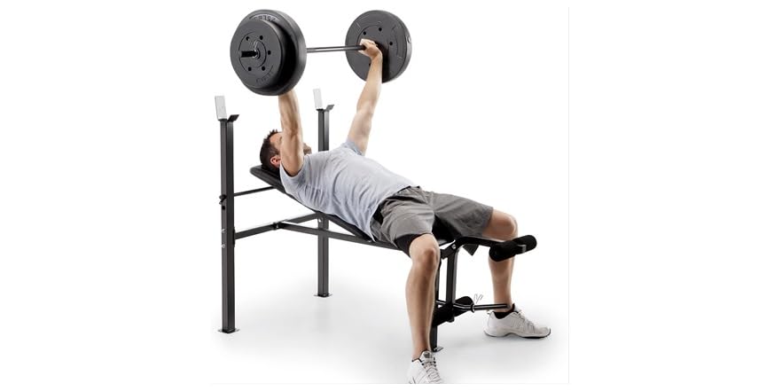 Marcy Workout Bench w/80 lbs Weight Set