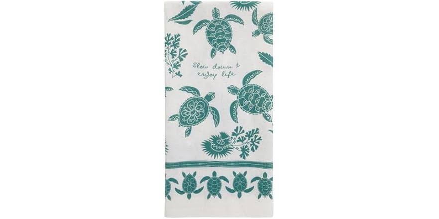 Karma Waterfont Tea Towel, 100% Cotton