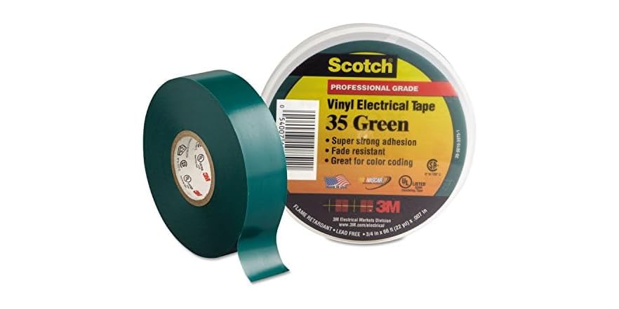 3M 10851 Electrical Color Coding Tape, 3/4" x 66'
