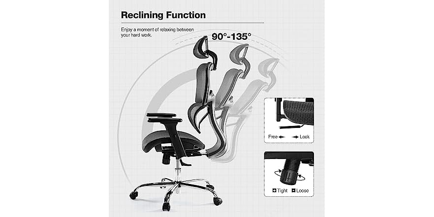 JHK Ergonomic High Back Office Chair