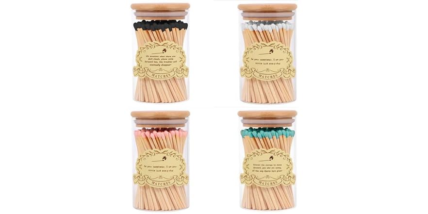 4 Pack Colored Matches 320ct