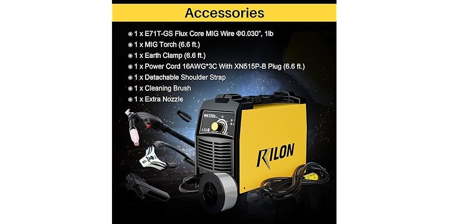 Troozy MIG Welder Flux Core Welder 110V Gasless