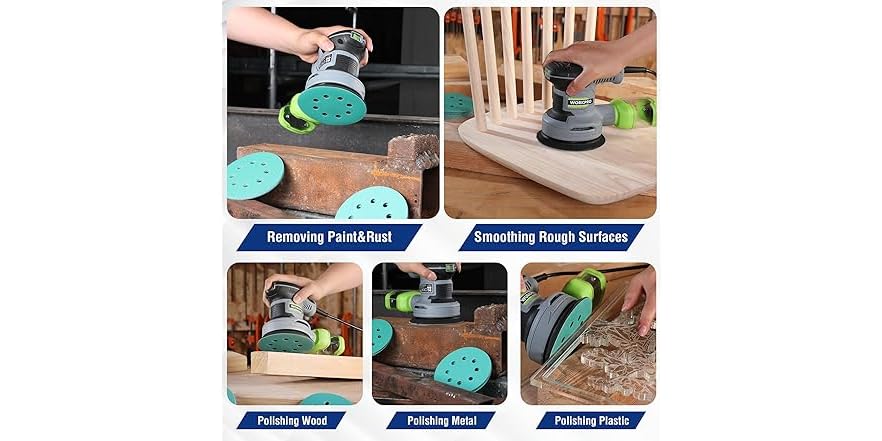 WORKPRO 150-piece Premium Sanding Discs Set