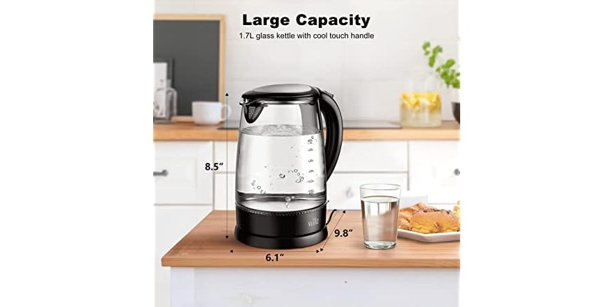 Willz Electric Glass Kettle 1.7L