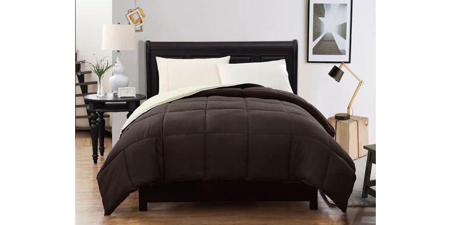 Reversible Comforter-Chocolate-2 sizes