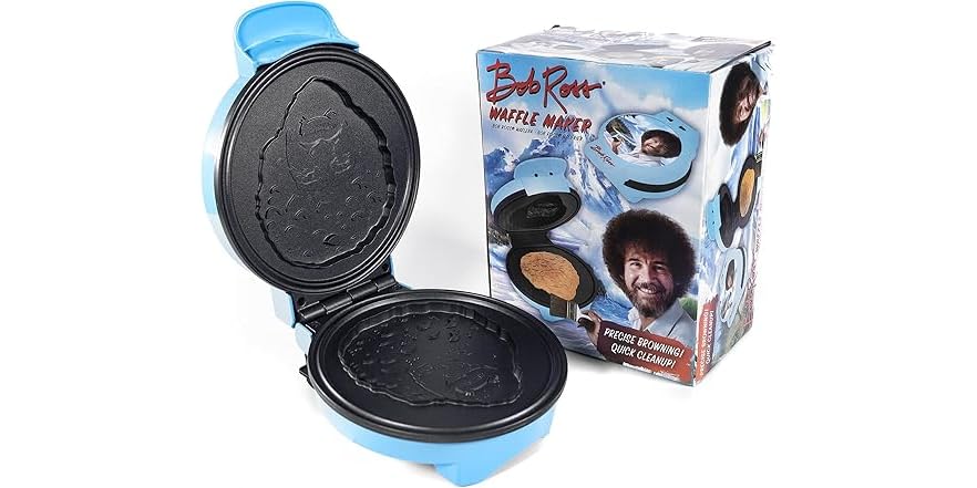 Uncanny Brands WM1-BOB-BRO1 Bob Ross Waffle Maker