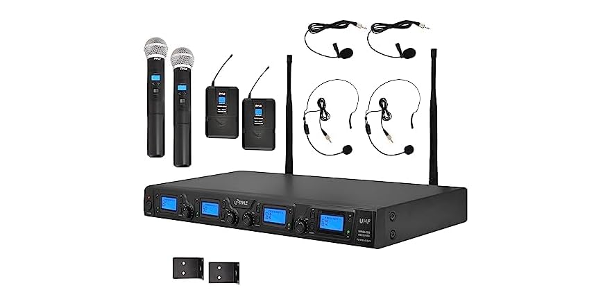 Pyle Upgraded Wireless Microphone System