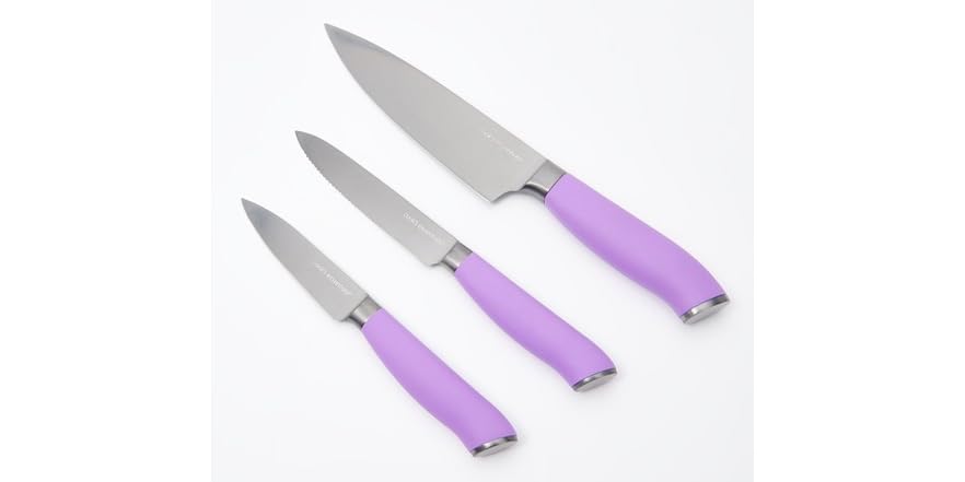 Cook's Essentials 3pc Steel Knife Set