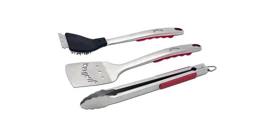 Jim Beam Soft Grip Grilling Tools Set