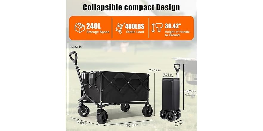 Collapsible Outdoor Wagon Cart