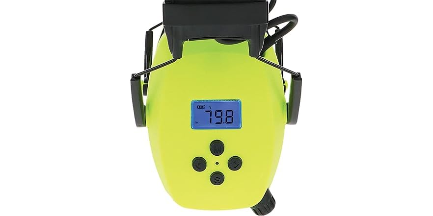 Safety Works HI VIS GREEN BLUETOOTH AM/FM EAR MUFF