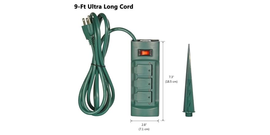 6-Outlet Outdoor Weatherproof Power Strip