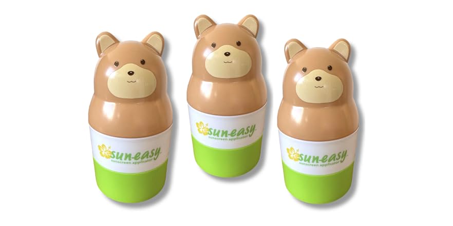 (3 Pack) Sun-Easy Sunscreen Applicator (Teddy Bear)