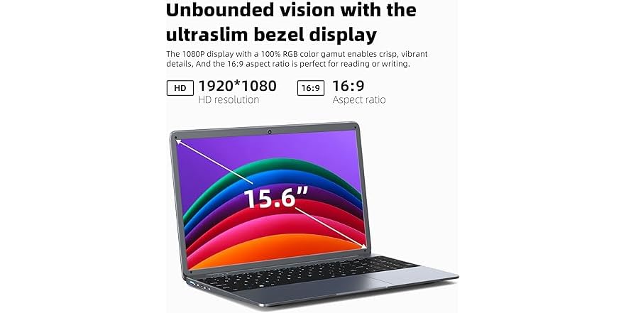 SGIN SGIN Laptop 24GB RAM 1024GB SSD, 15.6 Inch Windows (Open Box)