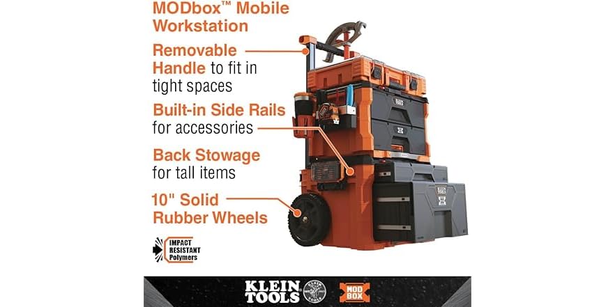 Klein Tools 54801MB MODbox Rolling Drawer Tool Box