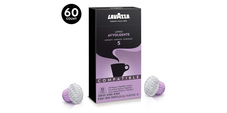 Lavazza Nespresso Capsules, 60ct