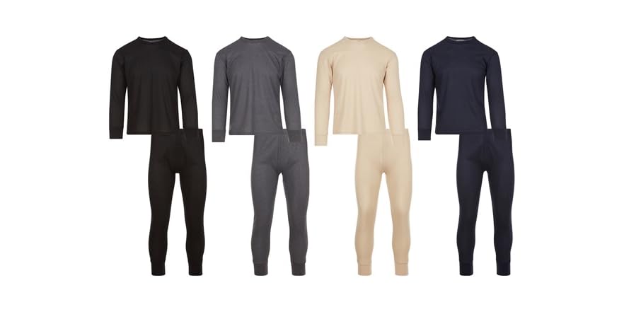 6-Piece Assorted Mens Thermal Set