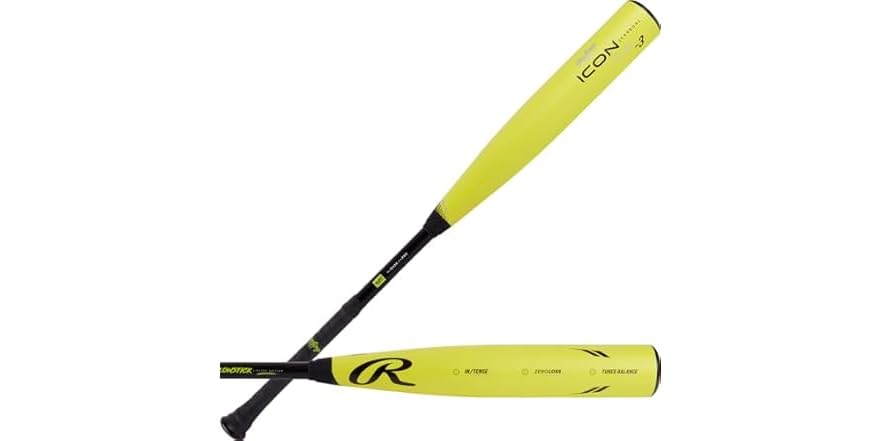 Rawlings ICON GLOWSTICK Baseball Bat 34" (Open Box)