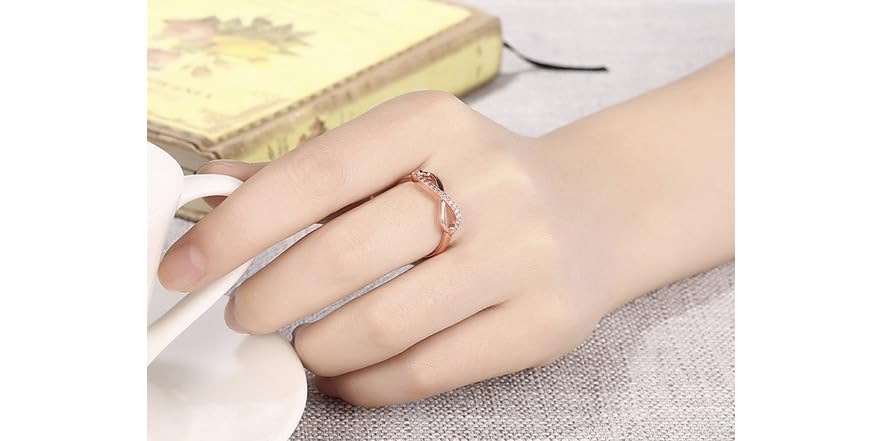 18K Gold Plated Swarovski Infinity Ring