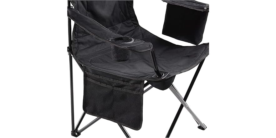 Coleman CHAIR CAMPING W/COOLER Black