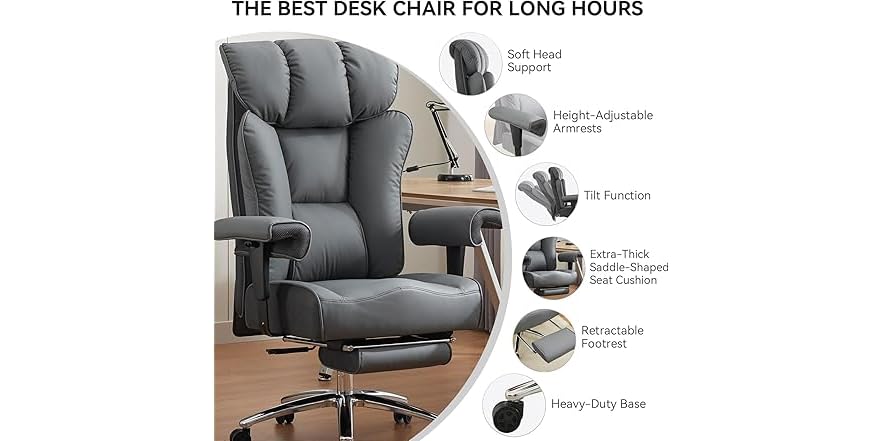 Efomao Big and Tall Office Chair