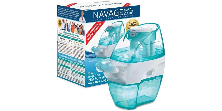Navage Nasal Care Starter Bundle: Navage Nose Cleaner, 20 SaltPods
