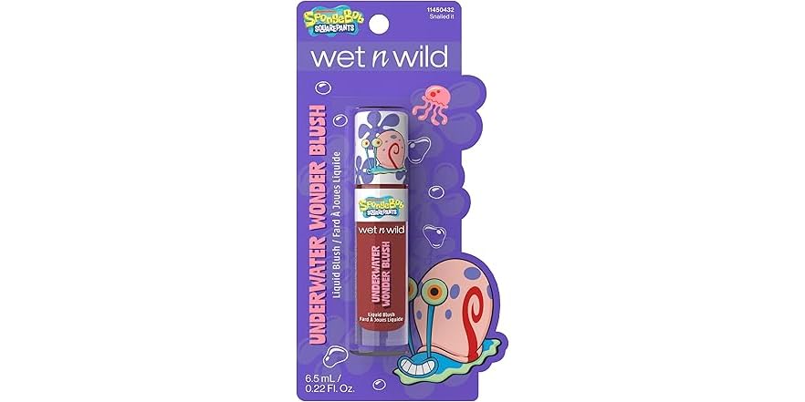 wet n wild SpongeBob Underwater Wonder Liquid Blush Snailed It