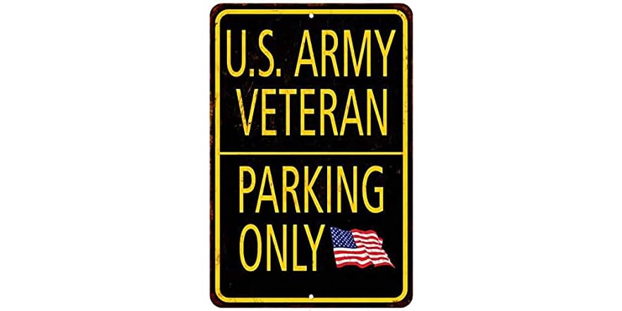 U.S. Army Parking Only Sign