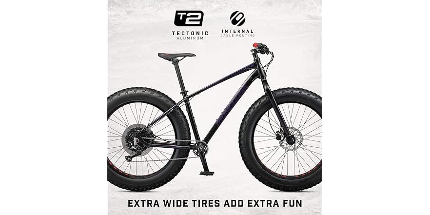 Mongoose Argus Adult Fat Tire Bike, 26-in