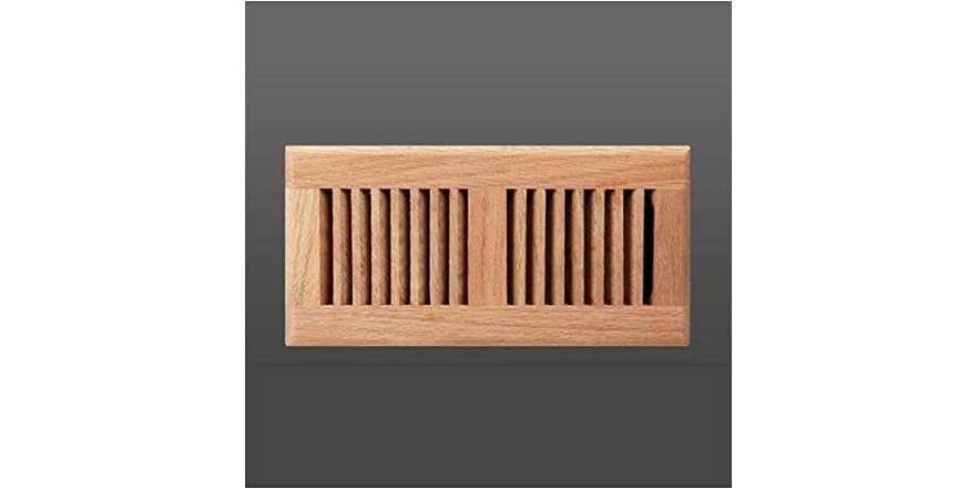 Roundover Oak Wood Floor Grille