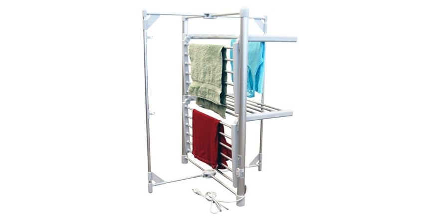 Three Tier Heated Drying Rack Chrome