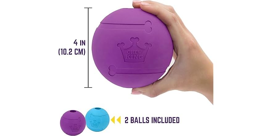 Chew King Dog Fetch Balls, 2 Pack